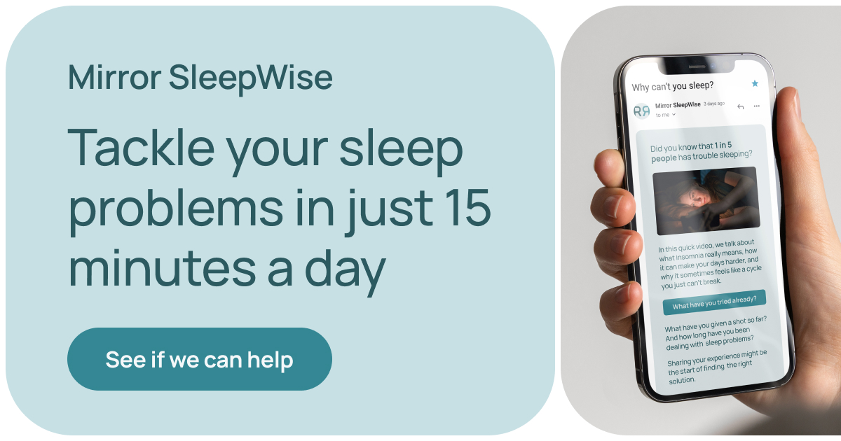 Tackle your sleep problems in just 15 minutes a day - Mirror SleepWise